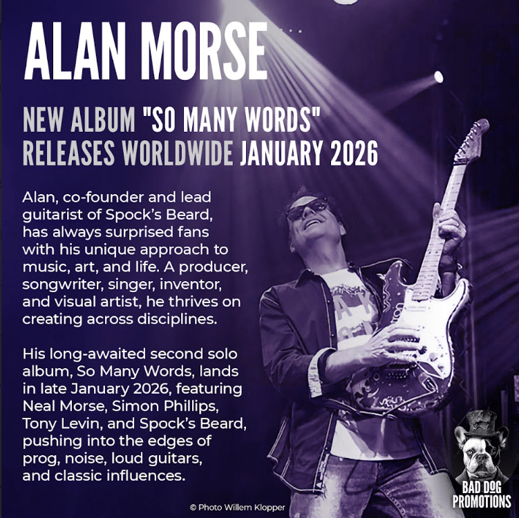 ALAN MORSE ANNOUNCES NEW SOLO ALBUM SO MANY WORDS, ARRIVING JANUARY ...